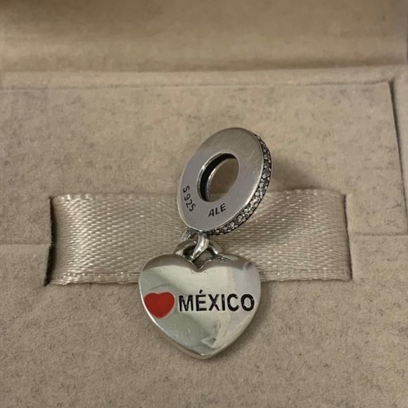 Pandora | Jewelry | Pandora I Love The Mexican Flag Charm Heart Dangle ...